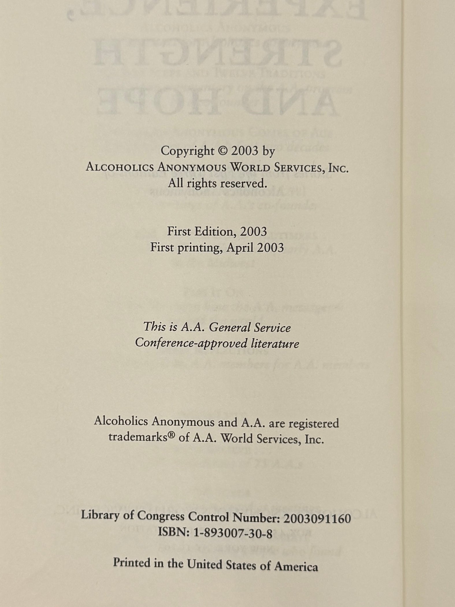 AA History Book Set — Five Essential Volumes of A.A. History — Recovery ...