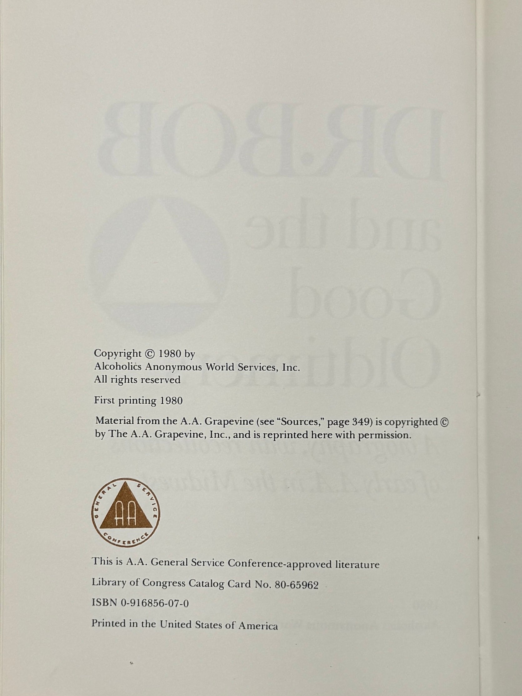 AA History Book Set — Five Essential Volumes of A.A. History — Recovery ...
