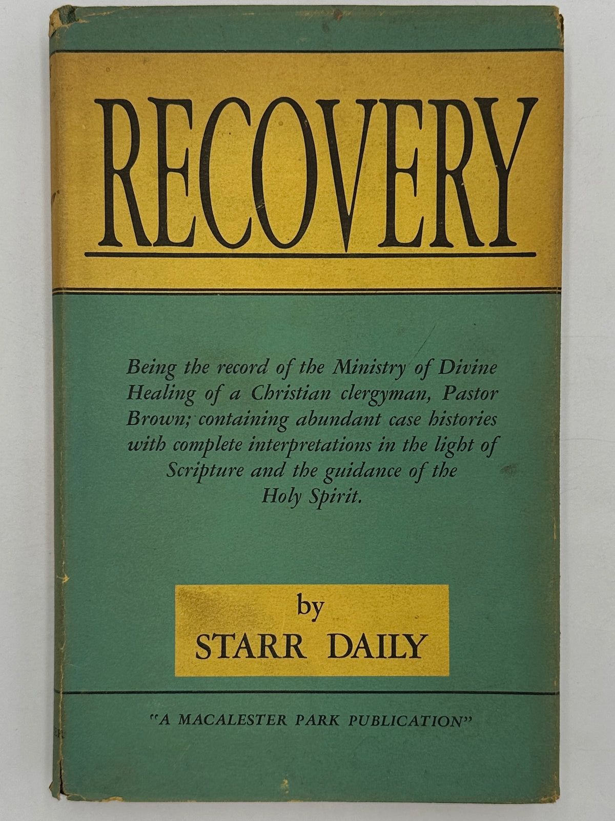 Recovery by Starr Daily — Recovery Collectibles