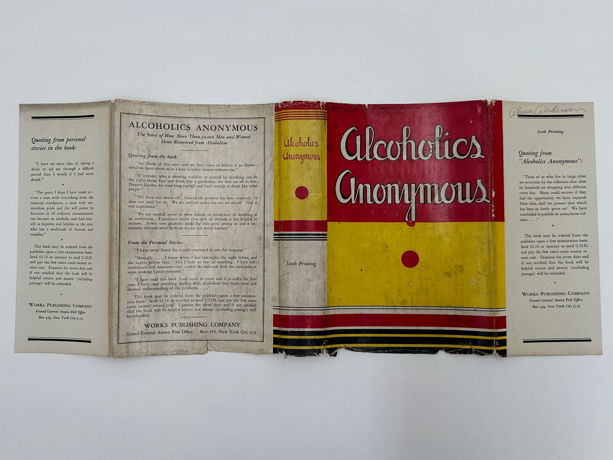 Alcoholics Anonymous First Edition Big Books 1939-1954 — Recovery ...