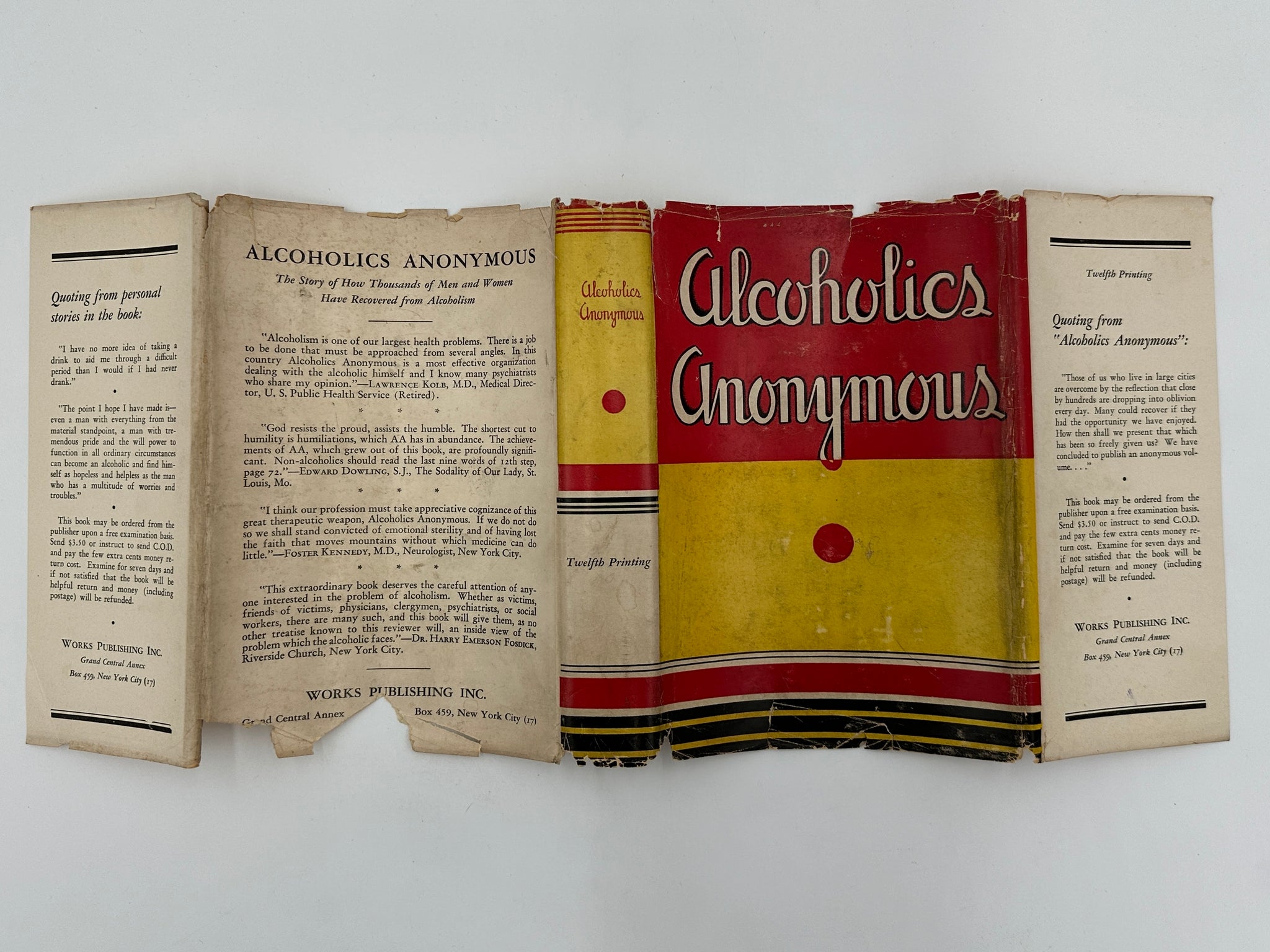 Alcoholics Anonymous First Edition Big Books 1939-1954 — Recovery ...