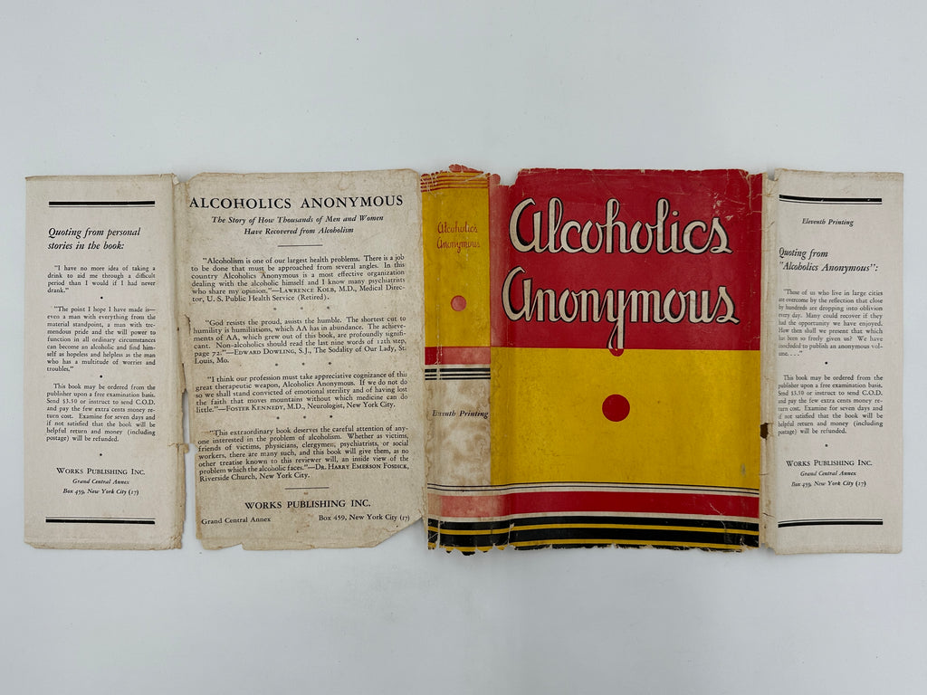 Alcoholics Anonymous First Edition Big Books 1939-1954 — Recovery ...