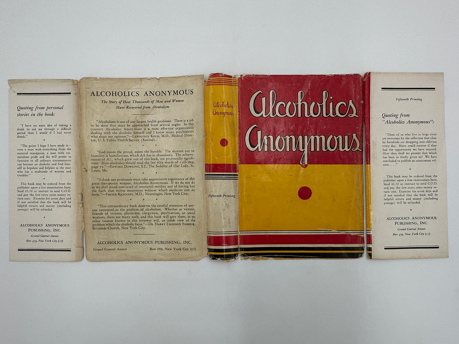 Alcoholics Anonymous First Edition Big Books 1939-1954 — Recovery ...