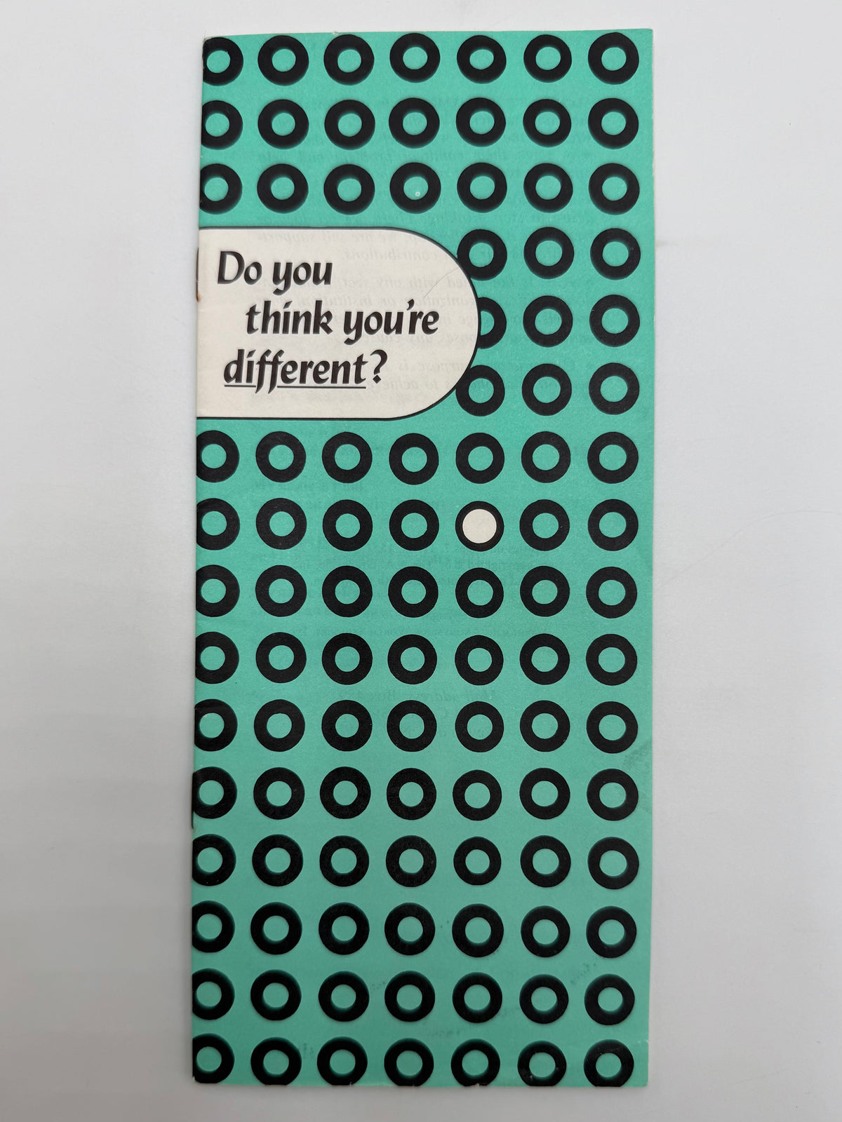 Do you think you're different? - AA Pamphlet - 1976 — Recovery Collectibles