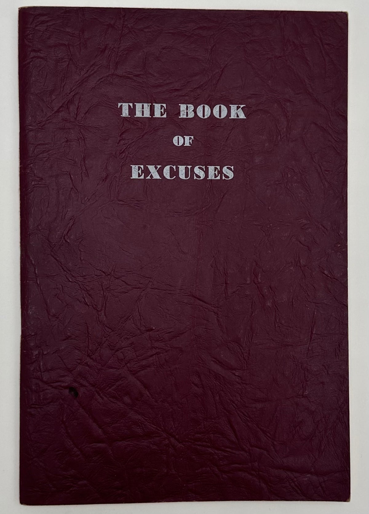 The Book of Excuses by Father John Doe(Ralph Pfau) - 1st Printing ...