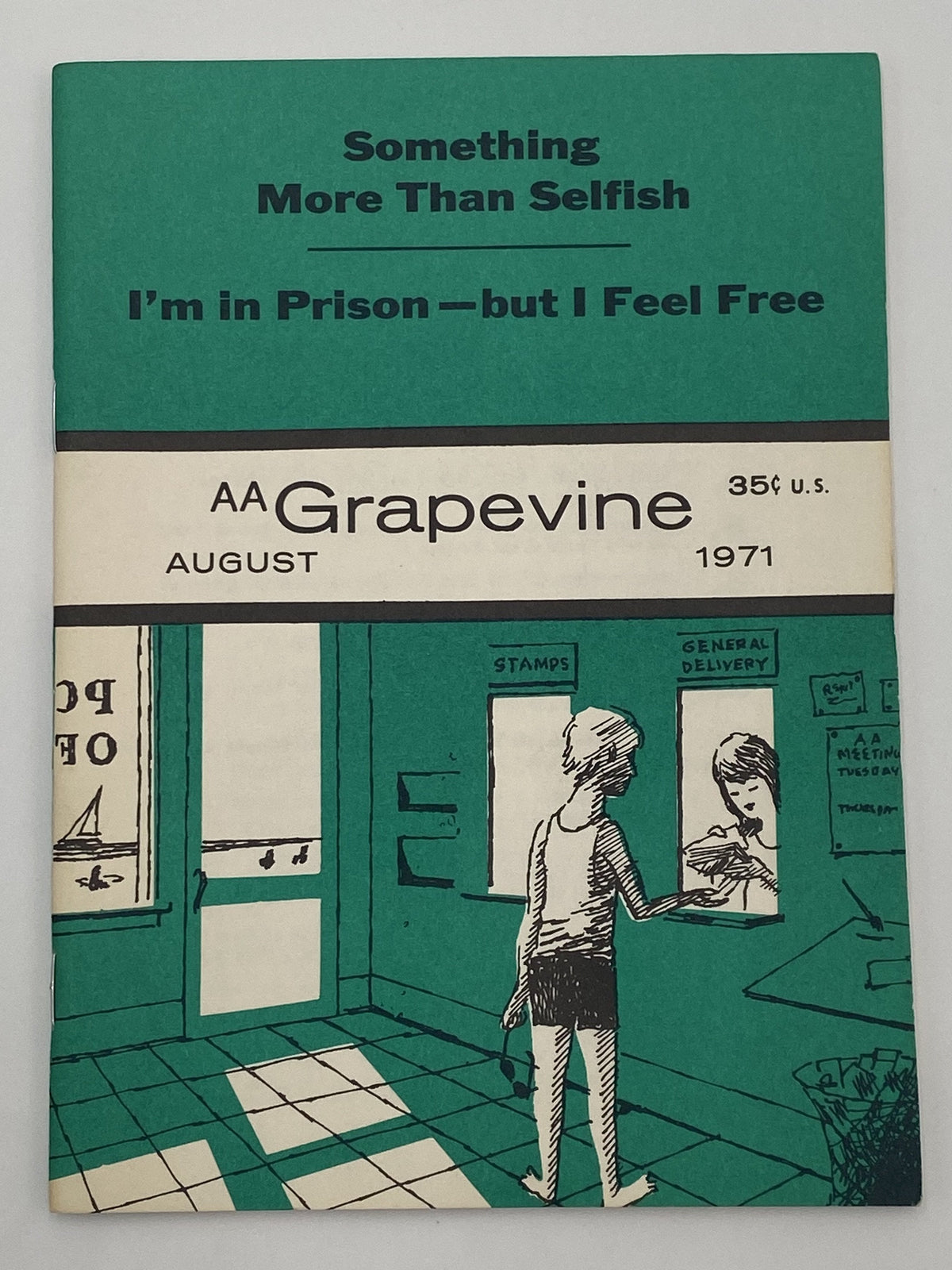 AA Grapevine - Prisons - August 1971 — Recovery Collectibles