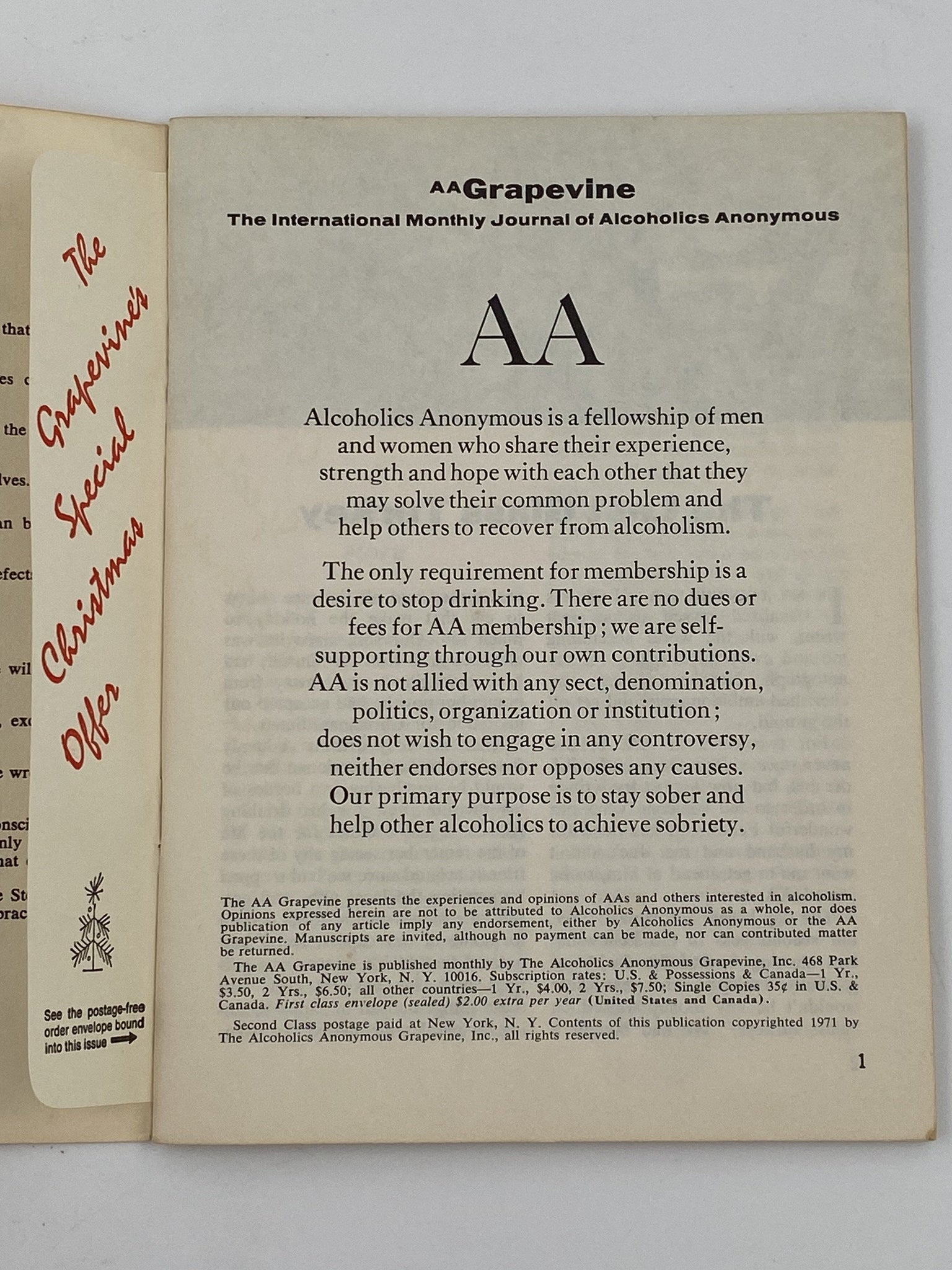 AA Grapevine Magazine's - Alcoholics Anonymous Grapevine — Recovery ...