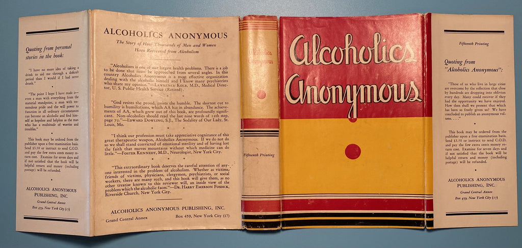 Alcoholics Anonymous First Edition Big Books 1939-1954 — Recovery ...