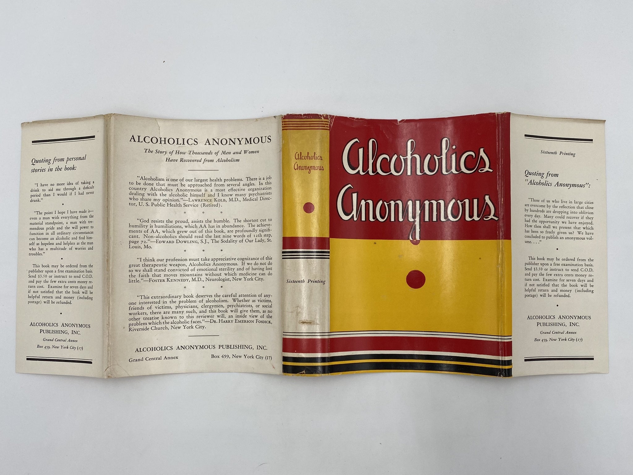 Alcoholics Anonymous First Edition Big Books 1939-1954 — Recovery ...