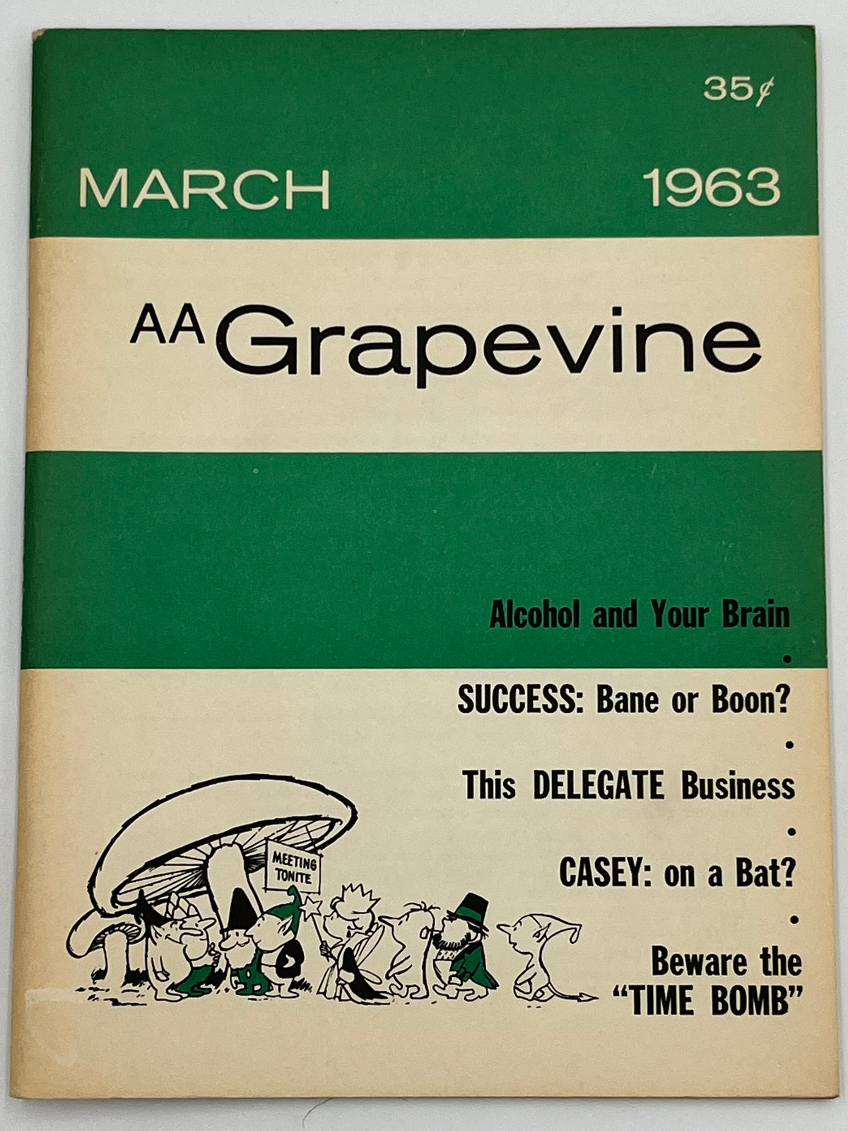 AA Grapevine from March 1963 - Alcohol and Your Brain — Recovery ...