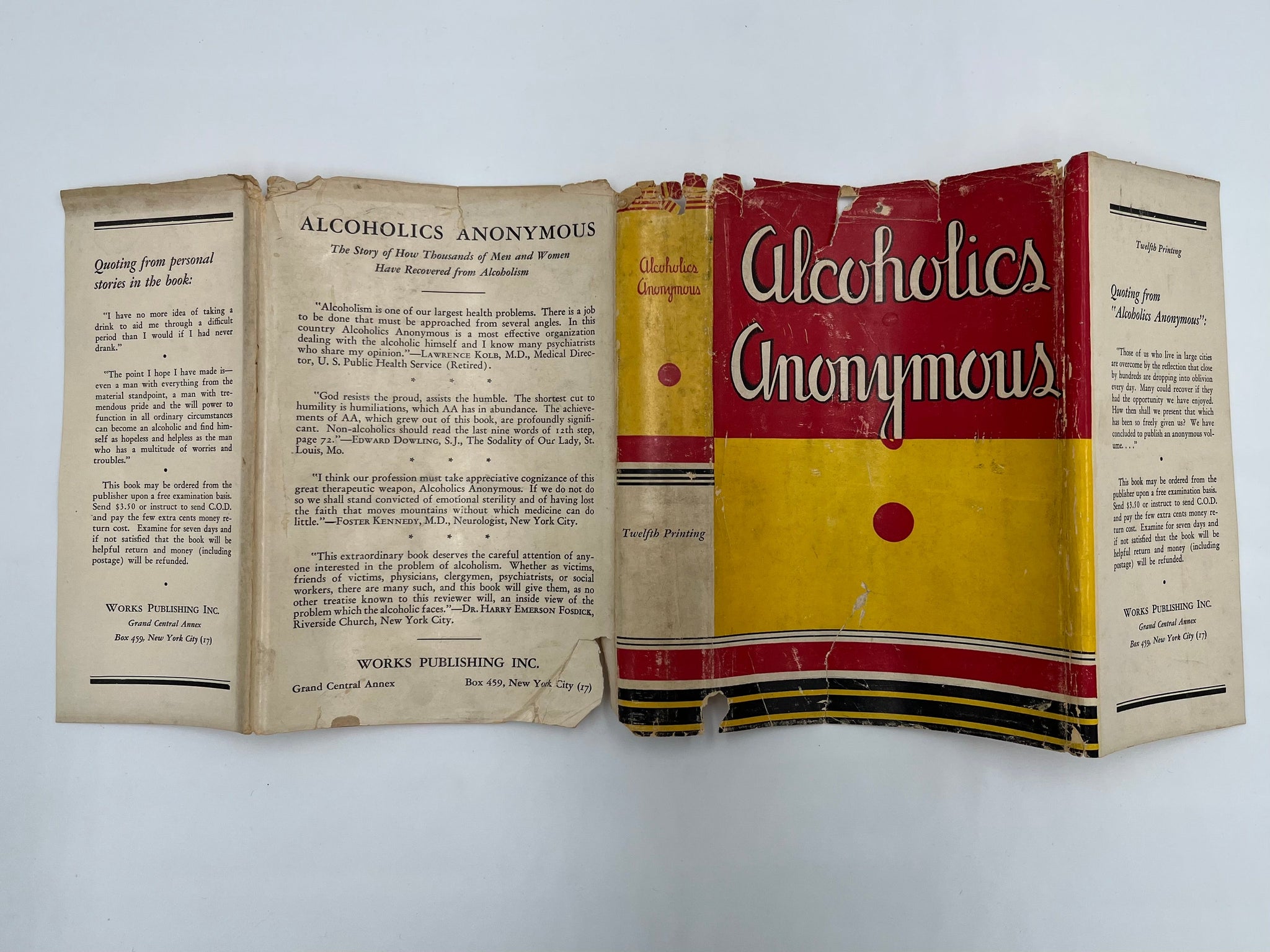 Alcoholics Anonymous First Edition Big Books 1939-1954 — Recovery ...